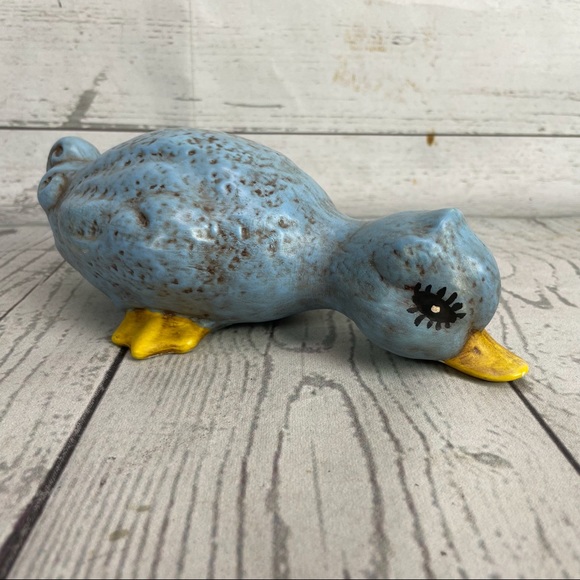 Accents | Vintage Ceramic Anthropomorphic Duck Blue Geri 87 Farmhouse ...